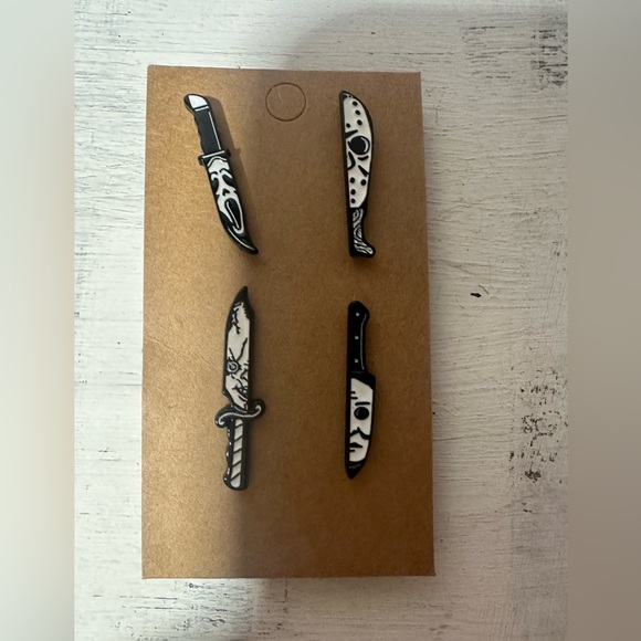 Jewelry | Halloween 4 Pack Pins Jason Chucky Scream Pins New | Poshmark